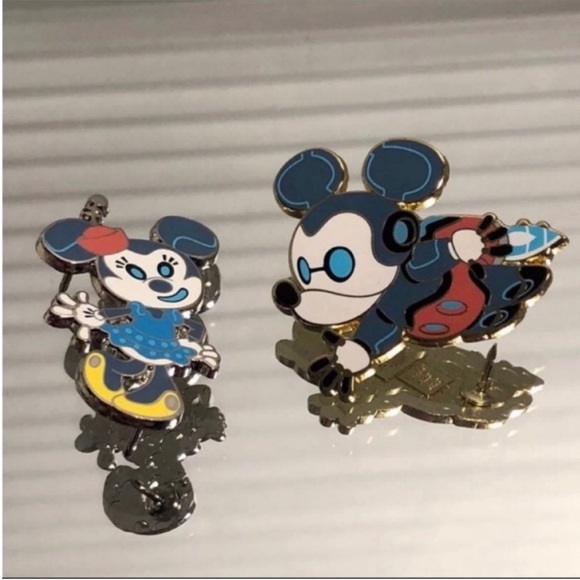 Disney | Accessories | Disney Pins Robot Mickey And Minnie Mouse | Poshmark
